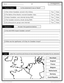 Manitoba Grade 6 Social Studies - FULL YEAR BUNDLE – Super Simple Sheets