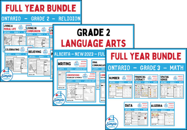 Super Simple Sheets – Canadian Curriculum Worksheets & Workbooks