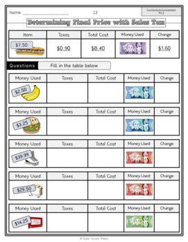 BC Grade 7 Math Full Year Bundle – Super Simple Sheets