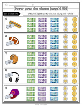 Grade 2 - Full Year Math Bundle - Ontario 2020 Curriculum - FRENCH VER ...