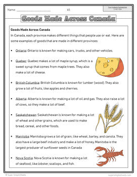 Manitoba - Grade 2 Social Studies - Full Year Bundle – Super Simple Sheets