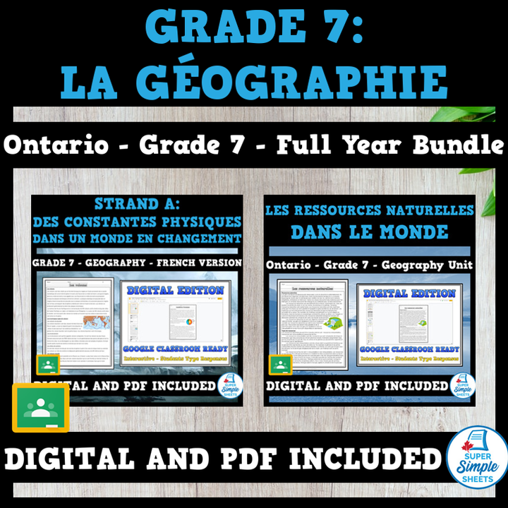 Ontario – Tagged "Grade 7" – Super Simple Sheets